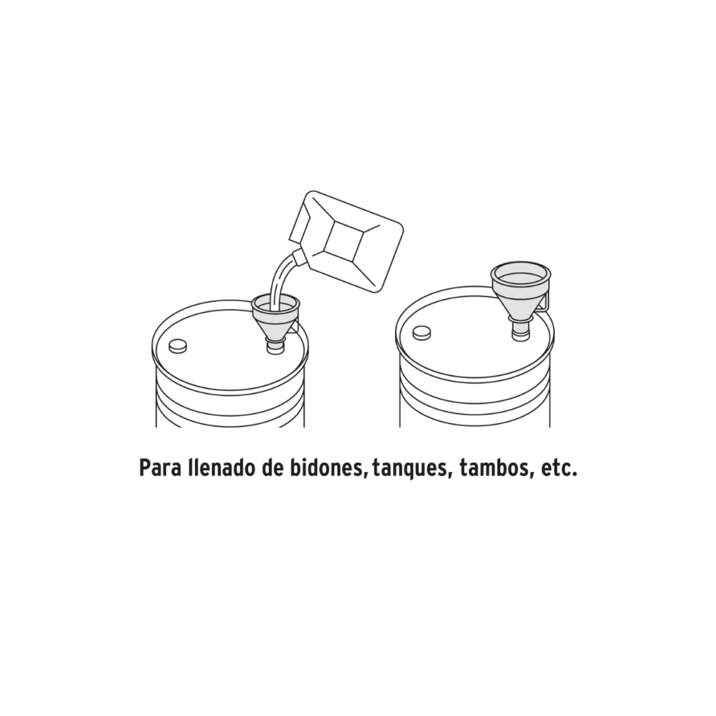 Embudo Plástico 500Ml 11207 - Refaccionaria Guerra Diesel